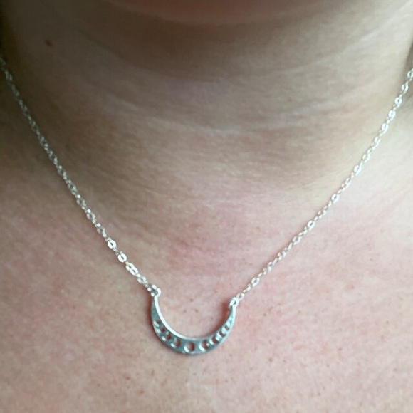 Anthropologie | Jewelry | New Anthro Minimalist Moon Phase Stainless ...